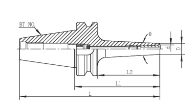 Precision BT SDC Rear Pull Tool Holder BT40 SDC06 SDC08 Collet Chuck ...